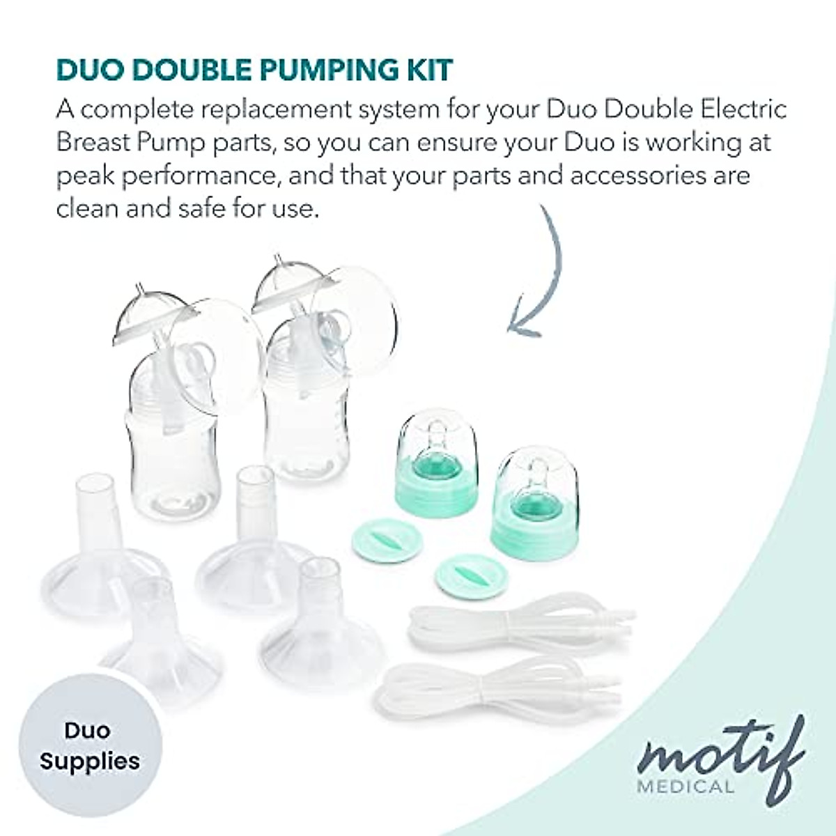 Motif Medical, Duo Double Pumping Kit, Replacement Parts - Med. (24mm)