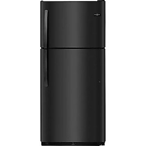 Frigidaire FFTR2021TB 30 Inch Freestanding Top Freezer Refrigerator with 20 cu. ft. Total Capacity, 2 Glass Shelves, 5.1 cu. ft. Freezer Capacity, in Black