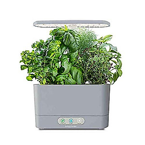 AeroGarden Harvest Indoor Hydroponic Herb Garden, Silver