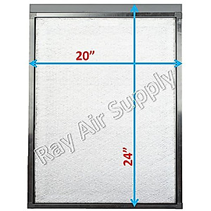 RAYAIR SUPPLY 20x24 Totaline CG1000 1" Air Cleaner Replacement Filter Pads 20x24 Refills (4 Pack)