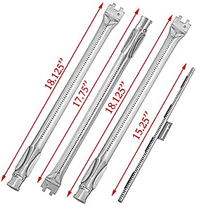 Charbrofire Spirit and Spirit II 300 Series 7636 Flavorizer Bars and 69797 Burner Replacement Parts for Weber Spirit E310 E320 E330 S310 S320 S330 SP310 SP320 SP330 68950 and More Tube Burner Kits