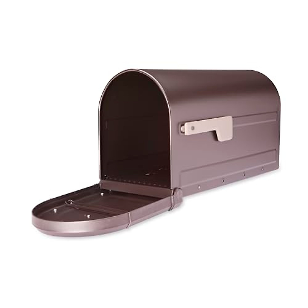 Architectural Mailboxes Roxbury Galvanized Steel Post Mount Mailbox, Compatibility Code F, 7900-5RZ-CG-10, Rubbed Bronze, Large Capacity