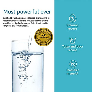 AQUACREST H-300 Under Sink Water Filter, NSF/ANSI 42 Certified, 24K Gallons, Replacement Cartridge for Everpure H-300, H-300-NXT, 7CB5, EV9270-71, EV9270-72, EV9618-11, EV9855-50, EV9282-01, Pack of 2