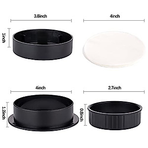 KMEIVOL Hamburger Press Patty Maker, Burger Press, 3 in 1 Different Size Hamburger Press Molds with 100 Pack Wax Papers, Burger Press Patty Maker Best for Stuffed Hamburger, Beef Patties and Sliders