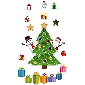 IAMAGOODLADY Christmas Decorations,Christmas Car Refrigerator Decorations Reflective Santa Deer Magnet Ornaments Xmas New Year Holiday Home Decor Flash Deals of The Day