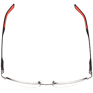 Carrera Men's 8810 Rectangular Prescription Eyewear Frames, Semi Matte Dark Ruthenium, 54mm, 19mm