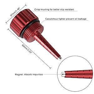 Bundle Two Items: BougeRV Generator Oil Funnel and Oil Dipstick and Generator Cover, Fit For Honda EU2200i