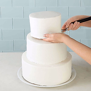 Fatpig 20pcs Cake Rods and 4pcs Separator Plates for 4, 6, 8, 10 Inch Tiered Cake Construction,12pcs Cake Dowel Rods for Stacking