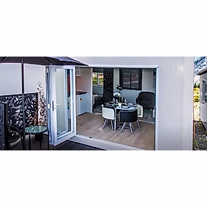 Generic LuxeKit ADU 20'x16' Modern Prefab ADU with Full Bathroom, Kitchen, Living Room, and Bedroom., WHITE