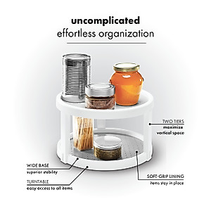 madesmart Basic Turntable, 2-Levels, White