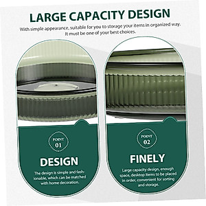 Zerodeko rotatable Tray Organizer Round Cosmetic Storage Tray Turntable Rack Bathroom Storage Tray Kitchen Lazy Susans Fridge Round Stand Spice Rack to Rotate Household Storage Rack The pet