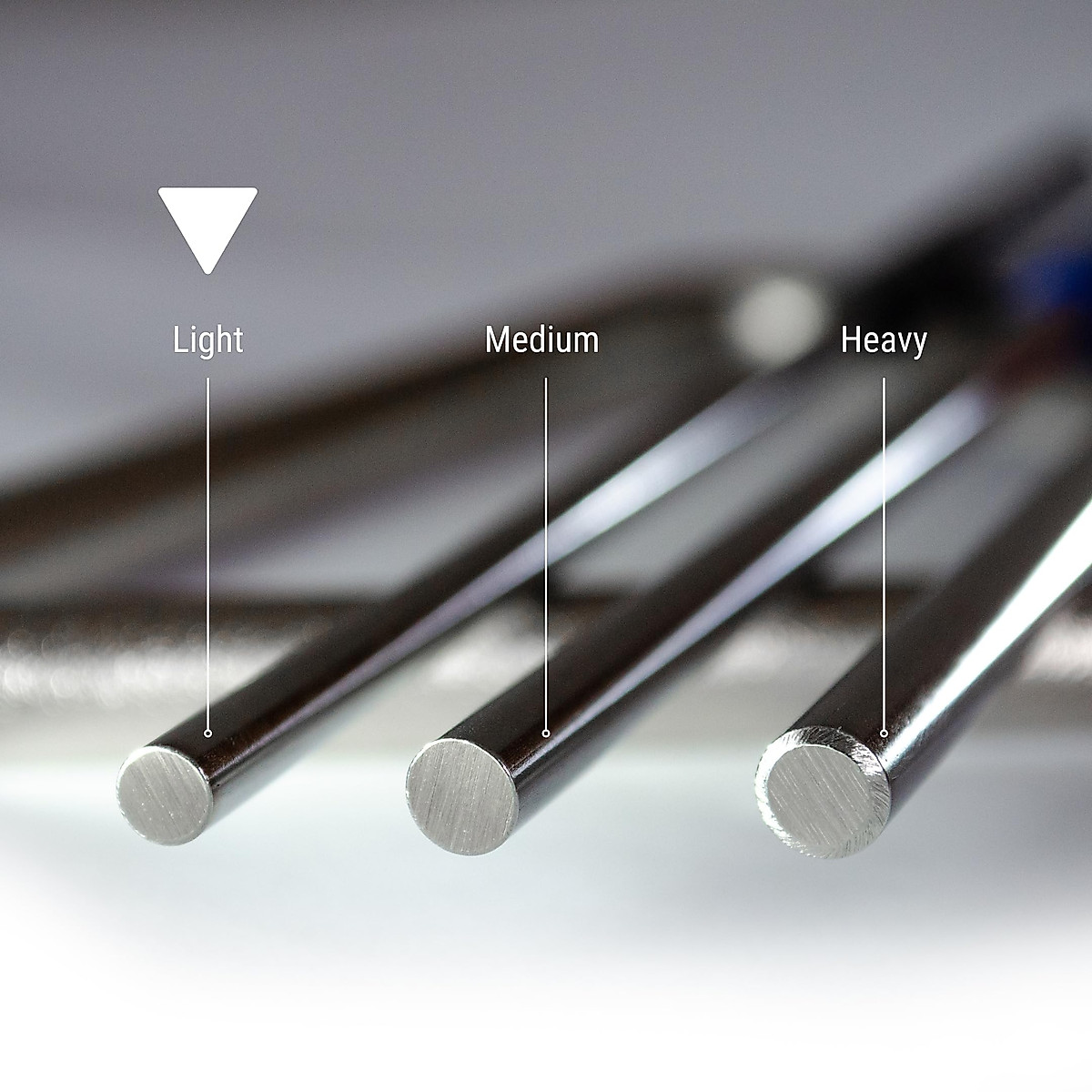 Treeworks Chimes TREbtr-LTE Lite Studio-Grade Stainless Steel Triangle Beater/Striker, Black