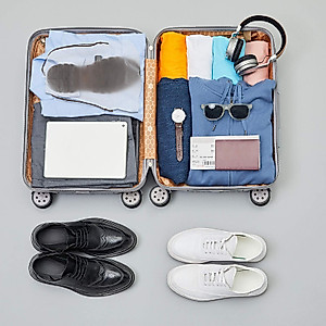 150 Pack 11.8 x 15.7 Inch Drawstring Bags, Travel Shoe Bags with Drawstring, Large Shoes Storage Organizers Pouch with Rope, Translucent Shoe Bags for Travel, Thickness 5 mil