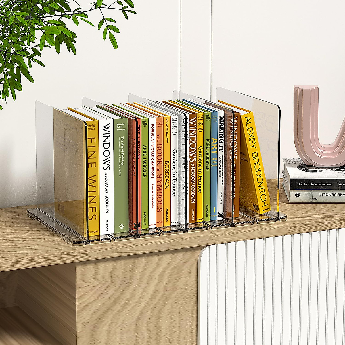 frtzal Purse Organizer for Closet, Shelf Dividers for Closet Organization Adjustable Plastic Handbag Organizers for Closets Purse Storage Organizer (4 layers Tra)