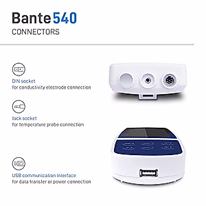 Bante 540 Portable Conductivity Meter | Resistivity, Conductivity, TDS, Salinity Meter | 0 to 200 mS/cm Range, ±0.5% Accuracy | Suitable for Sea Water Salinity and Routine Conductivity Measurements