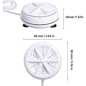 Portable Mini Washing Machine,3 In 1 Automatic Mini Washing Machine Ultrasonic Lightweight Turbo Washer With USB Cable,for Travel, Family Business Travel