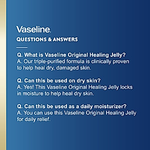 Vaseline Petroleum Jelly, Dermatologist Recommended, Original, 100% White Petrolatum, Deep Moisturizer, Relieves Dull, Dry Skin, Soothing & Gentle, 13 oz and 7.5 oz, Pack of 2