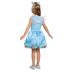 Disguise Rainbow Dash My Little Pony Costume for Girls, Children's Character Dress Outfit, Classic Kids Size Extra Small (3T-4T), Blue & Rainbow (104719M)