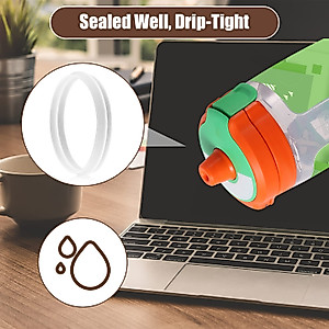 4pcs Replacement Gasket Compatible with Gatorade Water Bottle, Clear Silicone Lid Seal Replacement for Gx Bottle Seal Rubber Seal Ring Replacement Accessory Part for 30oz GX Pods