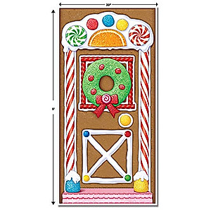 Beistle Gingerbread House Door Cover