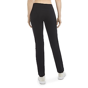 Energy Zone Women's Cotton Stretch Yoga Pant, Deep Black, Medium