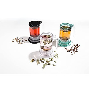 T2 A30000173 Loose Leaf Maker with Tea Infuser and BPA-free Plastic Black, 500ml/16.9 floz
