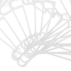 ULTECHNOVO Hangers 100 Pack Kids Hangers 10 Pcs Baby Hangers for Closet Non Laundry Infant Pant Hangers Shirt Coat Hanger for Nursery Toddler Clothing Hangers White Hangers 100 Pack Hangers 50 Pack