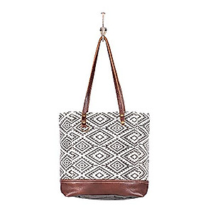 Myra Bags Solemn Canvas, leather & Rug Tote Bag S-1885