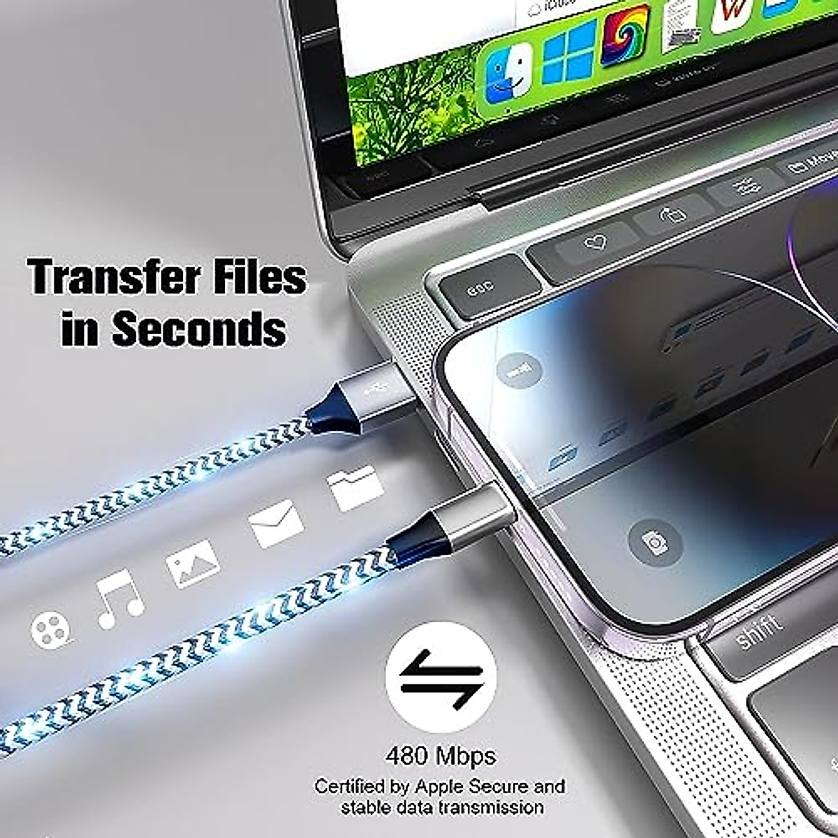 [Apple MFi Certified] iPhone Charger,Compatible for iPhone Charger,3Pack 10FT Fast Chargers Lightning Cable for iPhone 14/13/12/11/Xs/XR X/8/7/iPad iPod AirPods