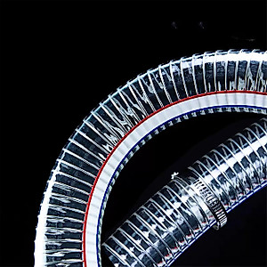 PEISONGFEI 1 1/2 inch ID x 1 3/4 inch OD Heavy-Duty Steel Wire Vacuum Suction Hose, PVC High Pressure UV Chemical Resistant Thick Flexible Vinyl Tubing, Bilge Pump Hose,10FT