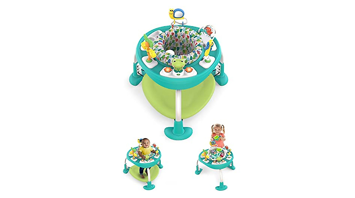 Bright Starts Bounce Bounce Baby 2-in-1 Activity Center Jumper & Table