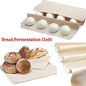 Linen Fermented Cloth,Dough Bakers Mat Baking Linen Proofing Cloth Baking Pastry Kitchen Tools
