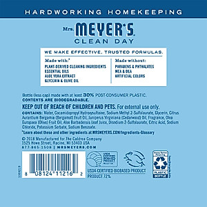 MRS. MEYER'S CLEAN DAY Liquid Hand Soap Refill Scent, Rainwater (Pack of 2)