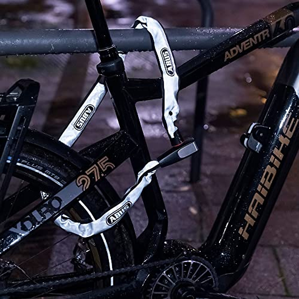 ABUS 69105 Catena 6806K Chain Locks, Grey (Reflective), 110 cm