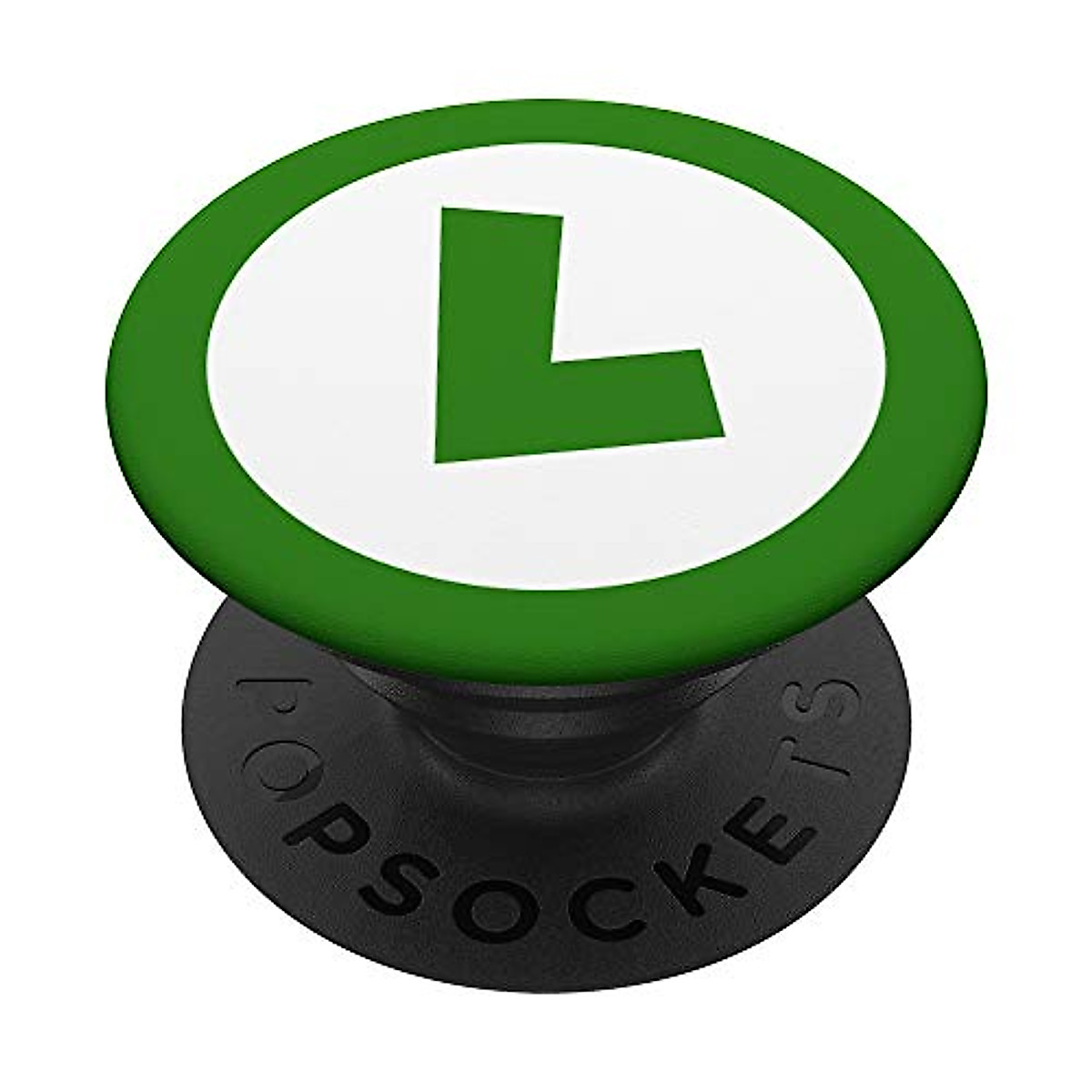 Super Green Letter "L" Video Game Icon Logo PopSockets PopGrip: Swappable Grip for Phones & Tablets