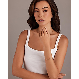 PAVOI 18K Yellow Gold Plated Open Eternity Ring | Cubic Zirconia Stacking Bands for Women | Dainty Stackable Rings for Women | Size 5