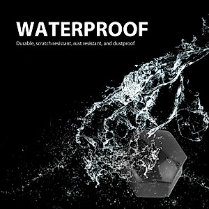 UGSHY 20 PCS Car Hub Protective Cap, 0.75"/19mm Plastic Nylon Anti-Rust Dustproof Tire Screw Cap with Extraction Clip, Anti-Theft Bolt Lug Nut Cover, Universal Decoration Accessories for Cars (Black)