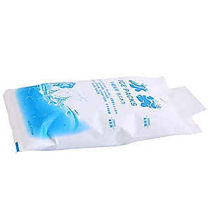 10pcs Food Ice Pack Leakproof Gel Pack Refrigerant Freezer Cold Pack Cooling Bags for Lunch Box(200ml)