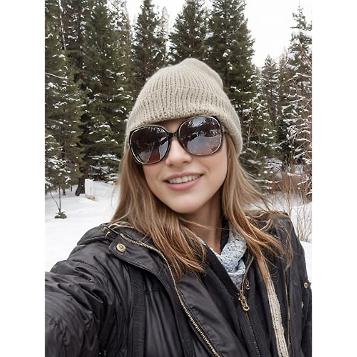 The Fresh Women's Square Jackie O Hybrid Butterfly Fashion Sunglasses - Exquisite Packaging (727704-Crystal brown/Black paint, Gradient Brown)