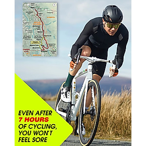 Tanluhu Cycling Gloves Mountain Bike Gloves Half Finger Road Racing Riding Gloves Breathable Shock-Absorbing Biking Gloves for Men and Women (Pink, M)