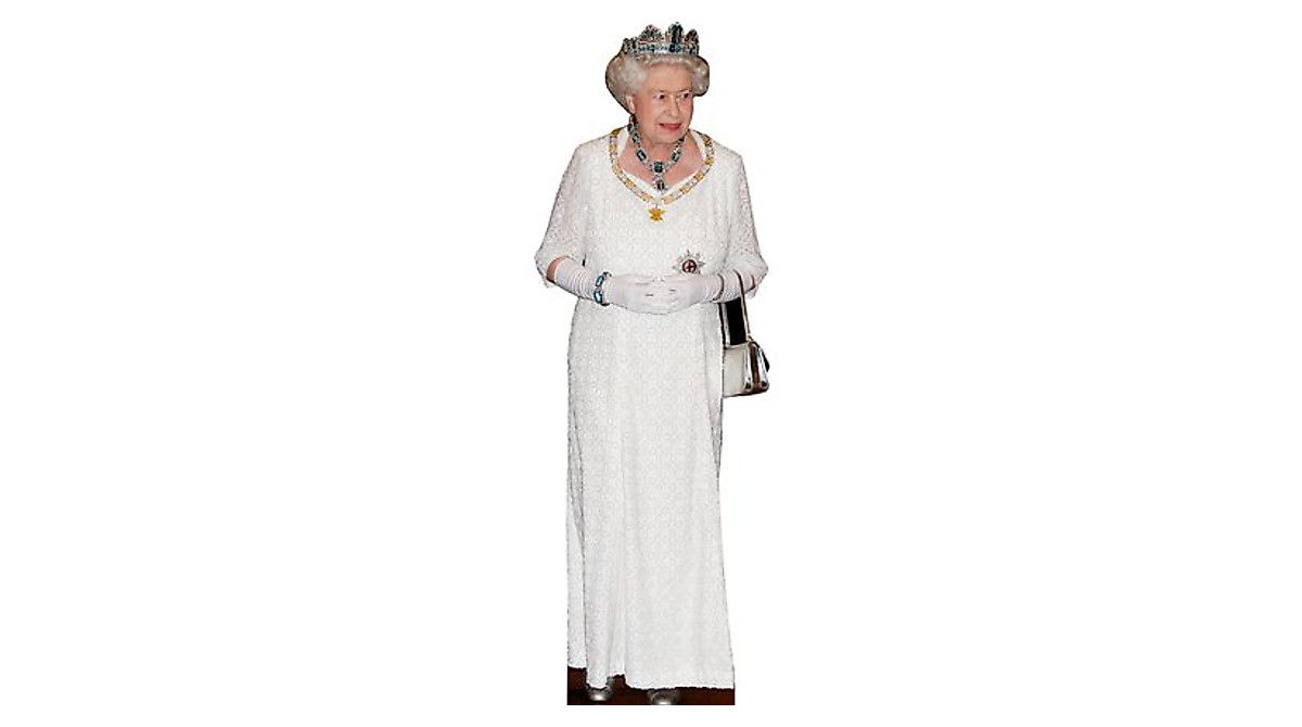 Queen Elizabeth II Cardboard Cutout Standup - Life-Size 72" Display