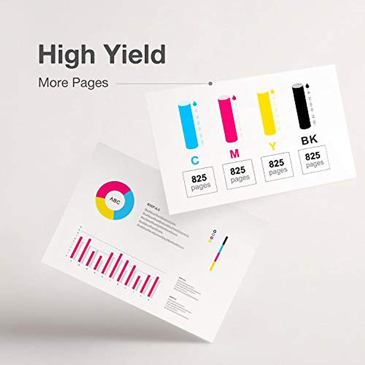 LEMERO 902XL Ink Cartridges Compatible Ink Cartridge Replacement for HP 902XL 902 902 XL Work with OfficeJet Pro 6978 6954 6968 6975 6958 6950 6970 6960 6962 (Black, Cyan, Magenta, Yellow, 4-Pack)