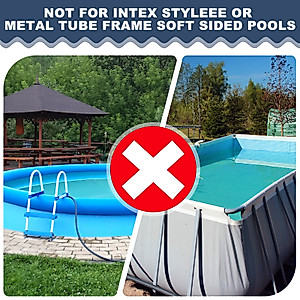 Macarrie 6 Inch Winter Pool Cover Clips for Above Ground Pool Black Pool Wind Guard Clips Fastener Heavy Duty Pool Cover Clamps Large Pool Closing Clips for Swimming Pools Winter Cover (24 Pcs)