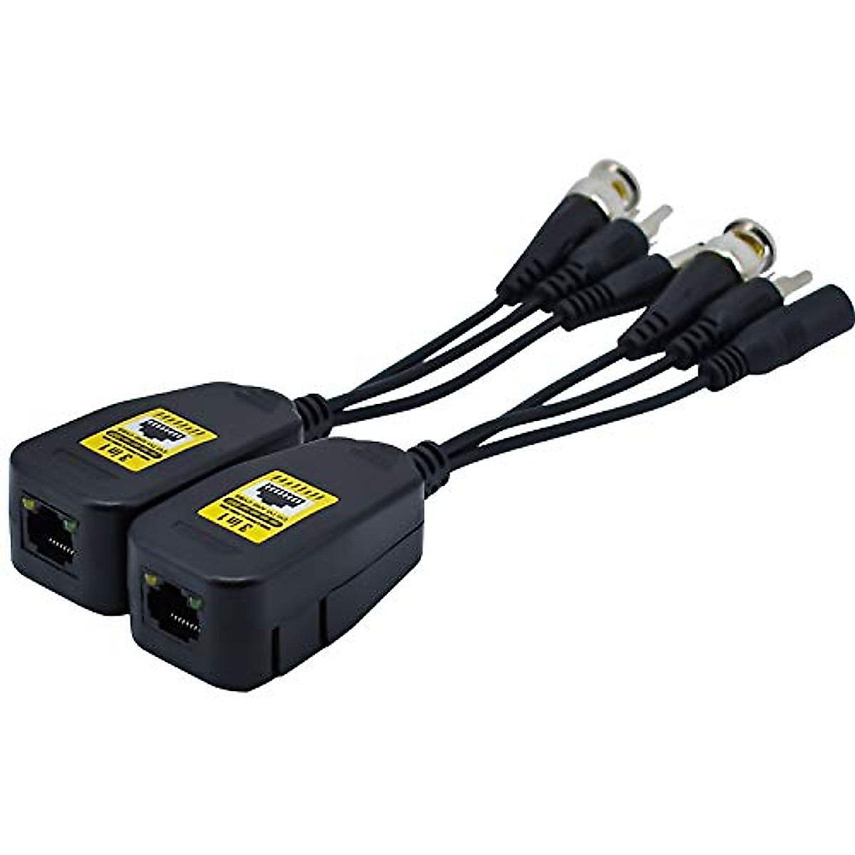 5 Pairs 8MP/4K Passive HD BNC Video Power Audio Balun Transceiver Transmitter Via UTP RJ45 Cable AHD/TVI/CVI/CVBS Cable Connectors for 720P/960P/1080P/3MP/5MP/8MP CCTV Security Cameras
