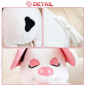 Pig Stuffed Animals Pig Plush Toys for Kids Toddlers Soft Cute Piggy Hugging Pillow Birthday Gifts for Girls Boys Christmas Xmas Gifts Halloween Easter Gifts for Toddlers,10 inch