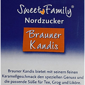 Nordzucker, Brauner Kandis (SweetFamily) 500g, Brown Sugar Candy