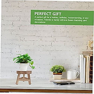 YARNOW Floor Stand Wood Planter Holder Planters for Indoor Plants Outdoor Planters Wooden Flower Stand Flowerpot Rack Desktop Accessories Flowerpot Stand Fall to The Ground Storage Rack