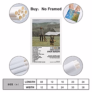 Noah Kahan Posters Stick Season Album Cover Poster for Room Aesthetic Canvas Art Poster and Wall Art Picture Print Modern Family Bedroom Decor Posters 12x18inch(30x45cm)