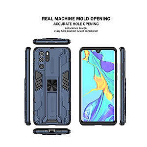 Asuwish Phone Case for Huawei P30 Pro with Tempered Glass Screen Protector Cover and Slim Stand Hybrid Rugged Magnetic Back Film Cell Mobile Accessories Hawaii P30Pro P 30 Pro30 Women Men Blue