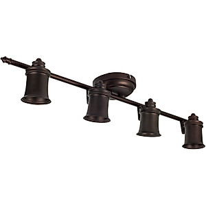 Canarm IT299A03ORB10 Taylor 3-Bulb Wall Mount Track Light, Oil Rubbed Bronze